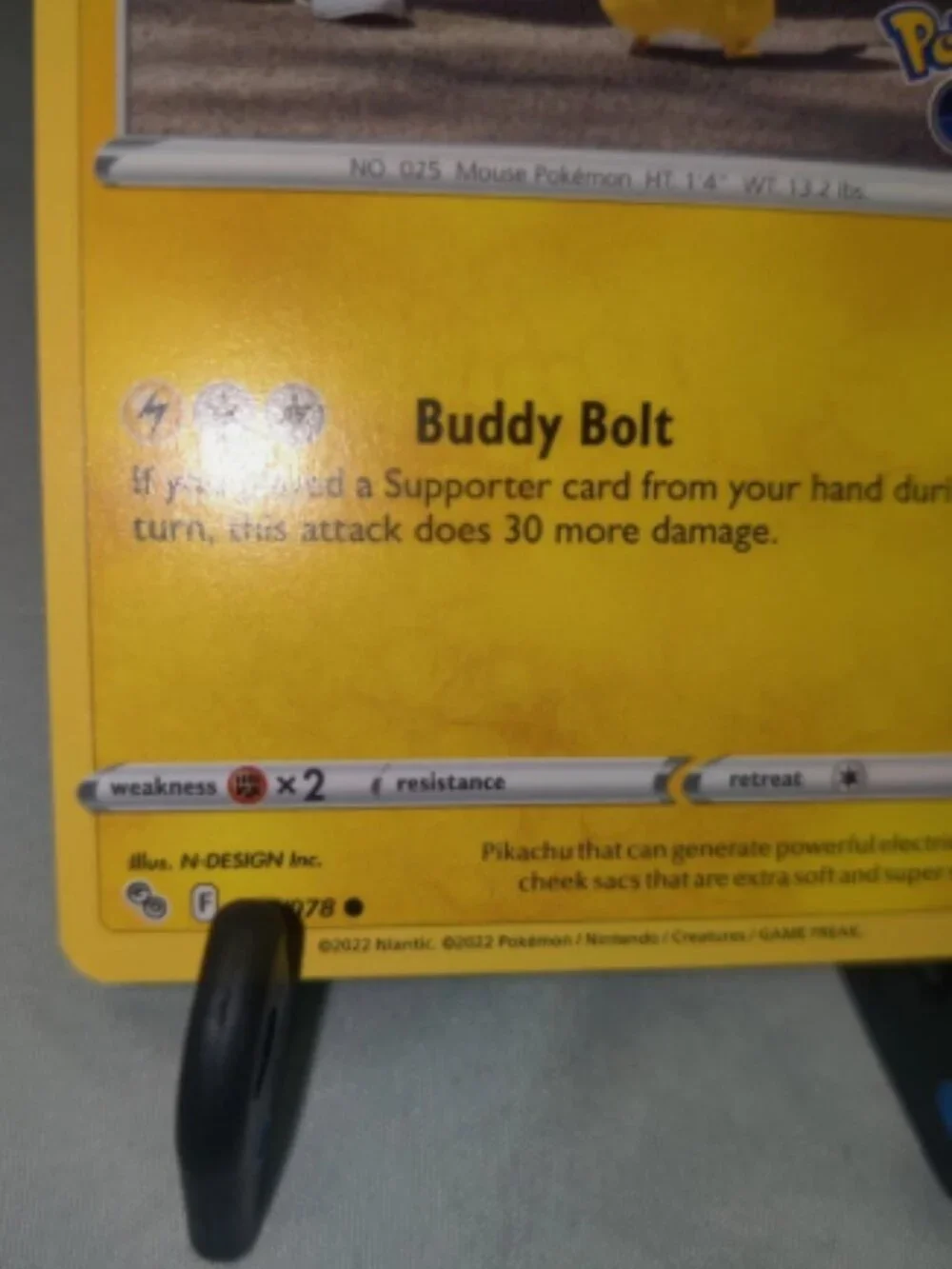 Pokemon | Other | Pokemon Go Pikachu 27078 Regular Card See Pics | Poshmark